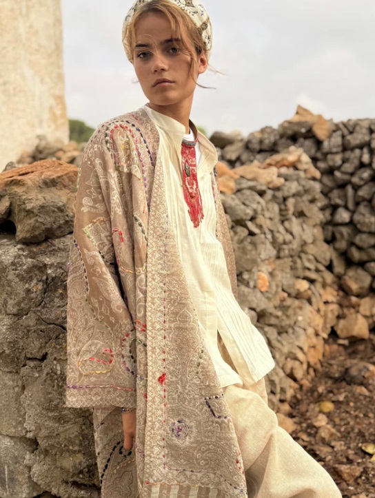 PONCHO AMOHA CREAM - POC A POC MENORCA - A Mar complementos